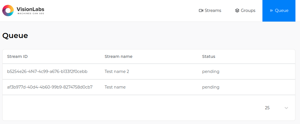 LUNA Streams user interface - FaceStream documentation